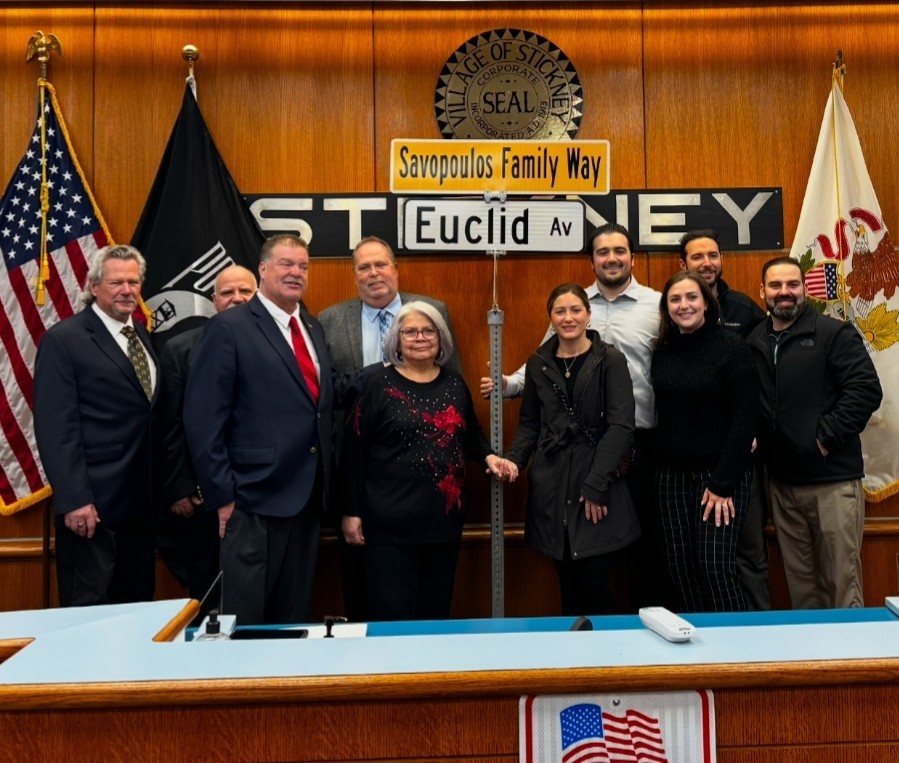 Stickney honors Trustee Savopoulos and his family - Desplaines Valley News