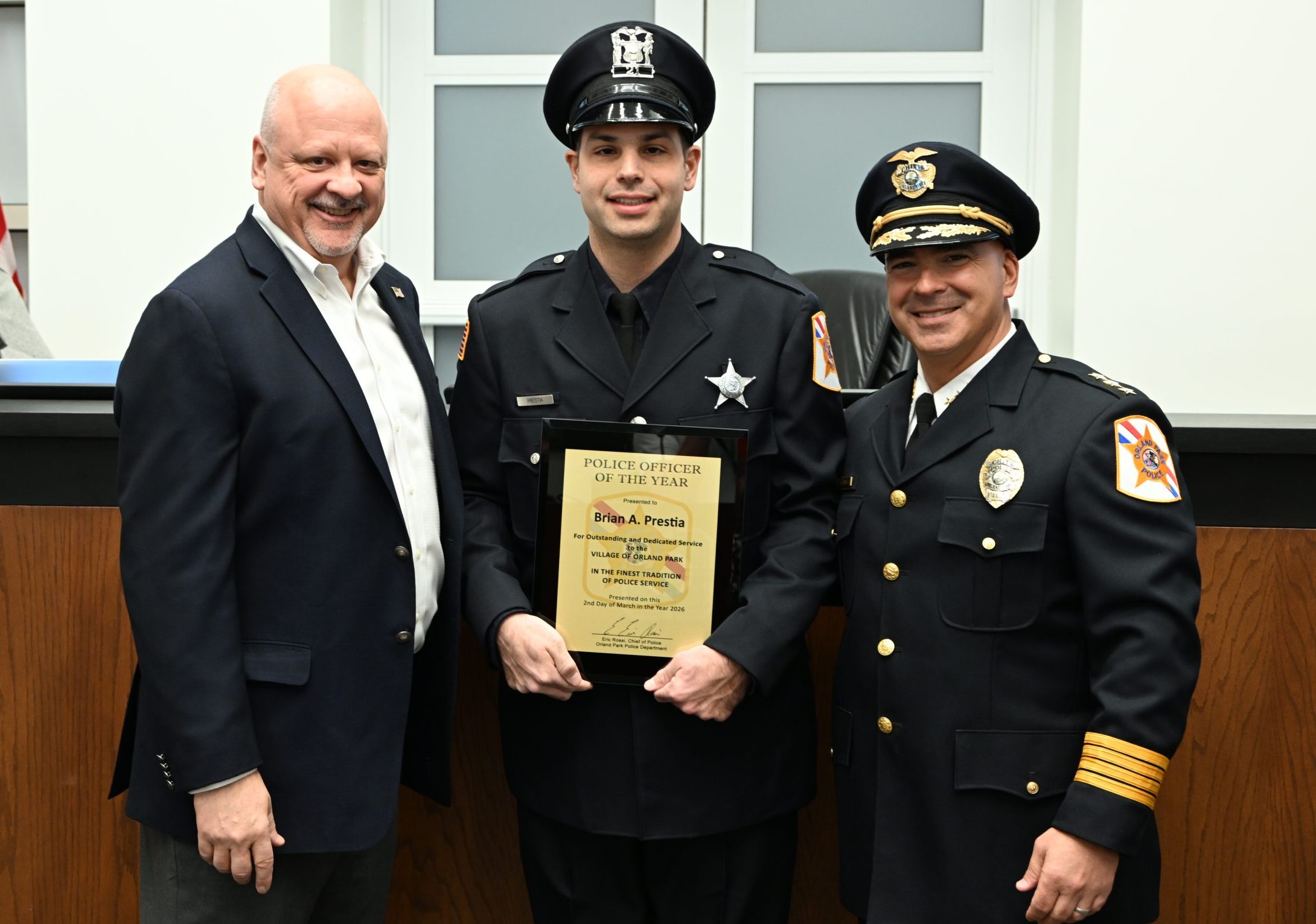 Orland Park celebrates Police Officer and Police Civilian of the year ...